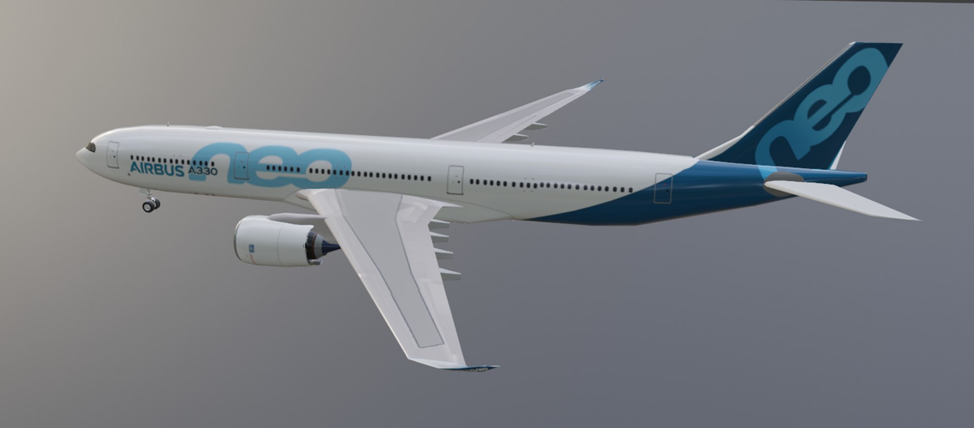 3D Model Airbus A330-900neo Airbus House Livery Low-poly 3D Mode ...