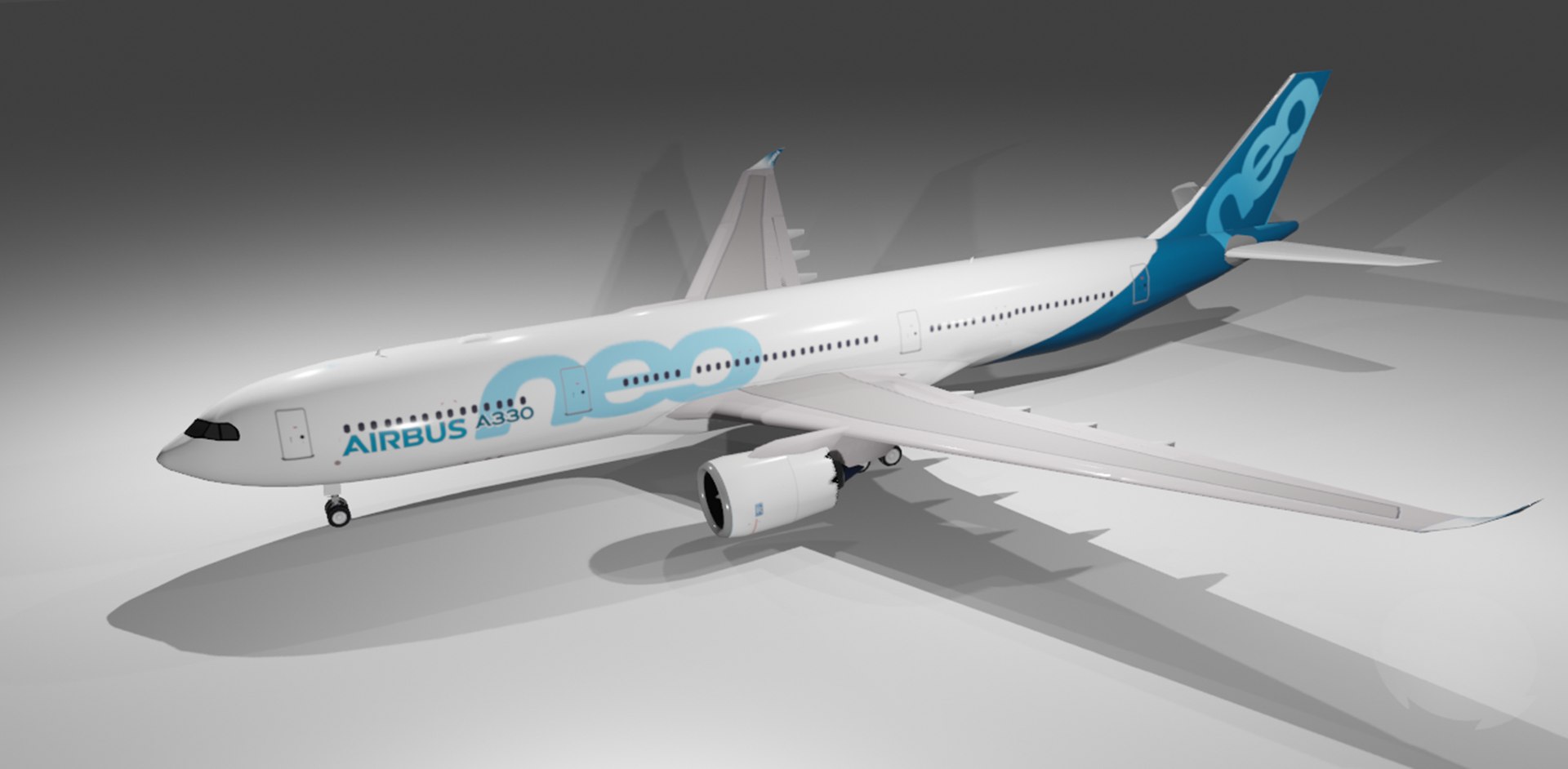 3D Model Airbus A330-900neo Airbus House Livery Low-poly 3D Mode ...