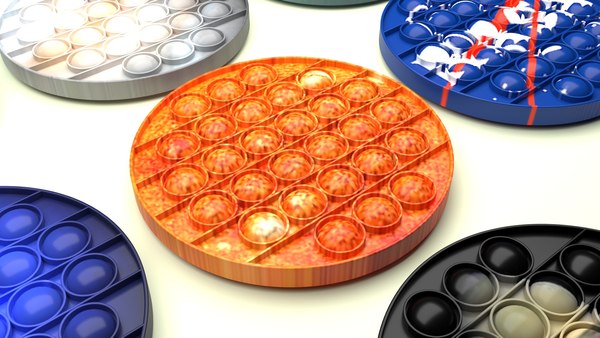 Space Pop It Fidget Toys Set 3D model - TurboSquid 1807754