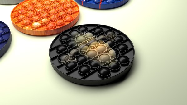 Space Pop It Fidget Toys Set 3D model - TurboSquid 1807754
