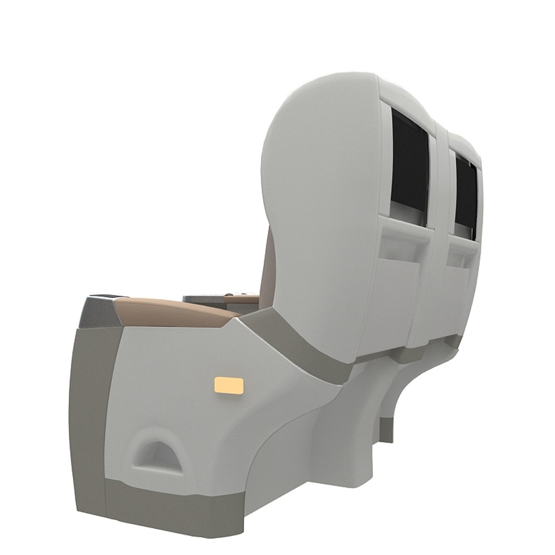 3d model first-class cabin seat