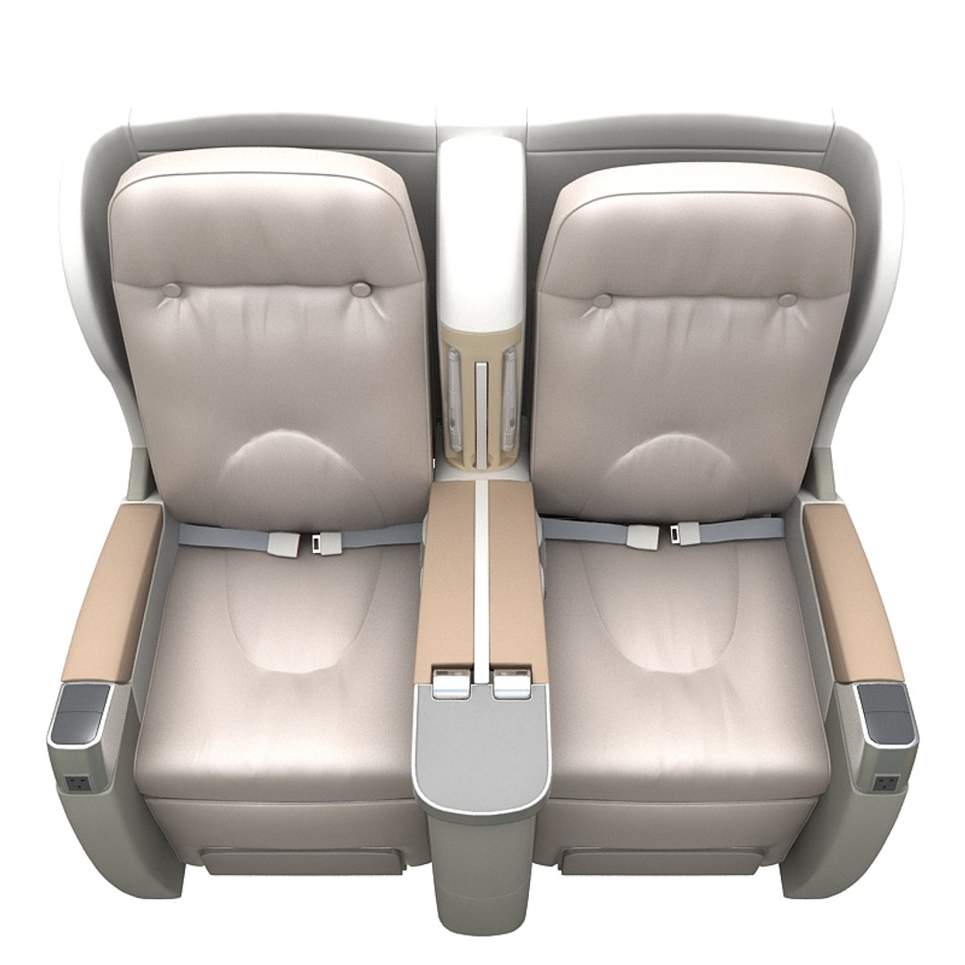 3d model first-class cabin seat