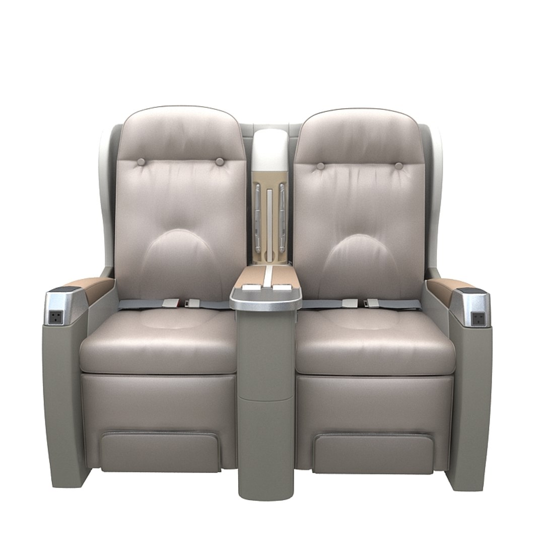 3d model first-class cabin seat