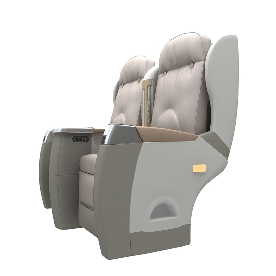 3d model first-class cabin seat