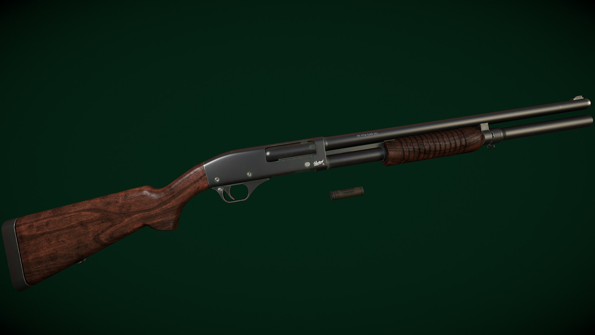 3d Model Shotgun Baikal Mp-133