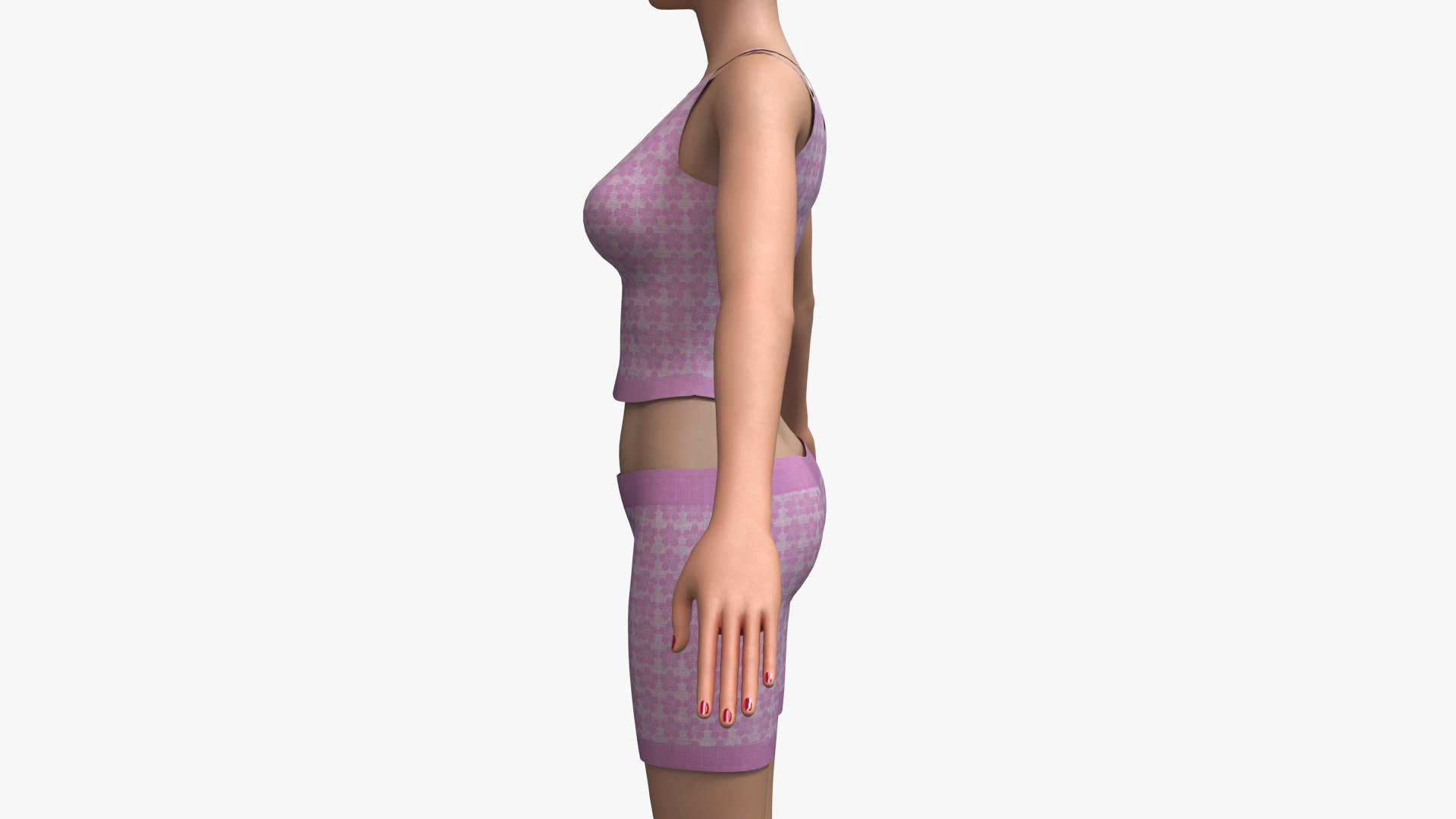 Cloth Short Female Mannequin Model - TurboSquid 1507318