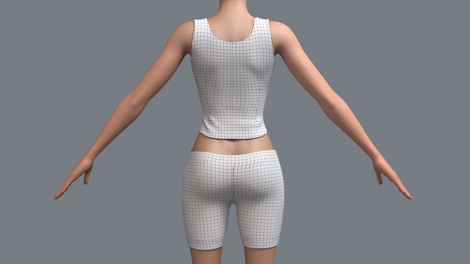 Cloth Short Female Mannequin Model - TurboSquid 1507318