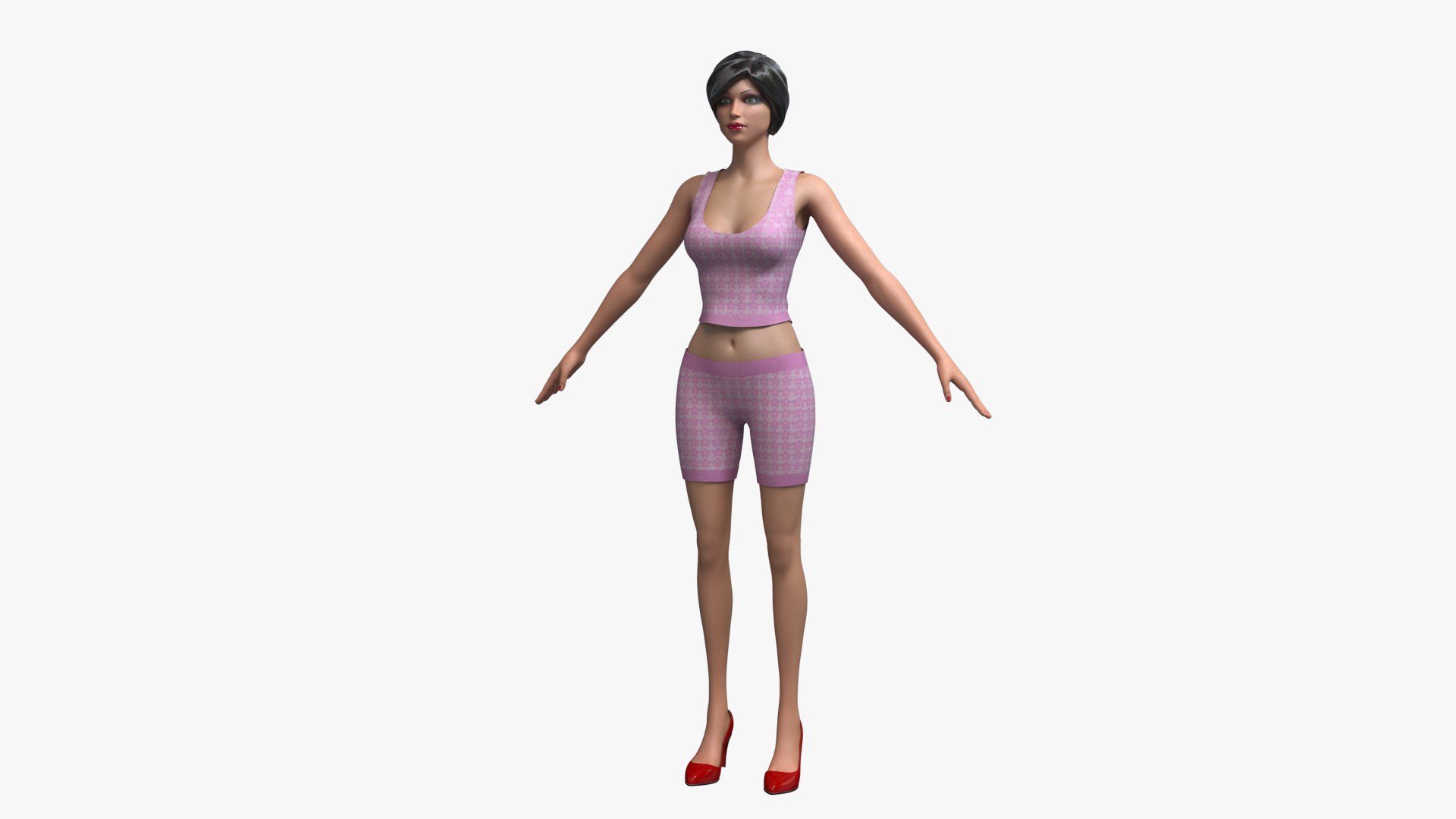 Cloth Short Female Mannequin Model - TurboSquid 1507318