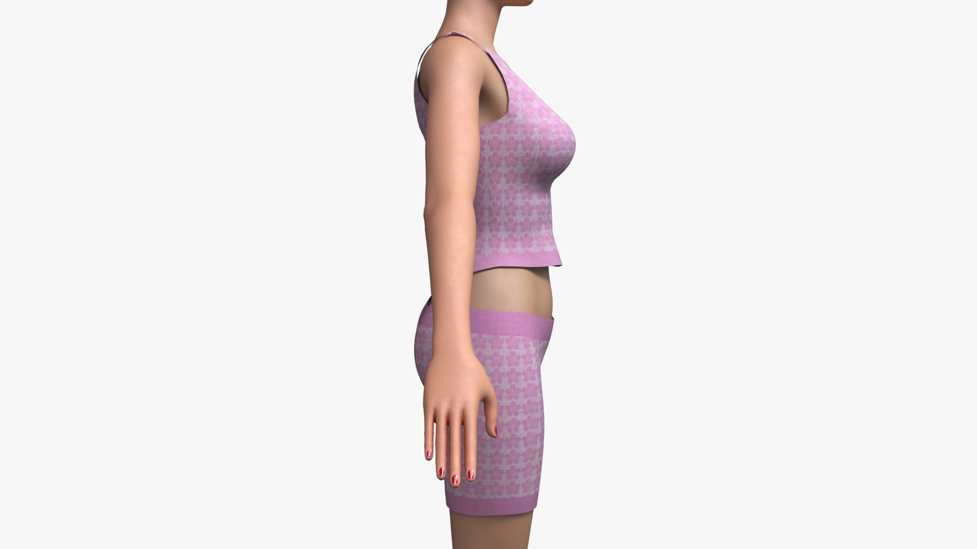 Cloth Short Female Mannequin Model - TurboSquid 1507318