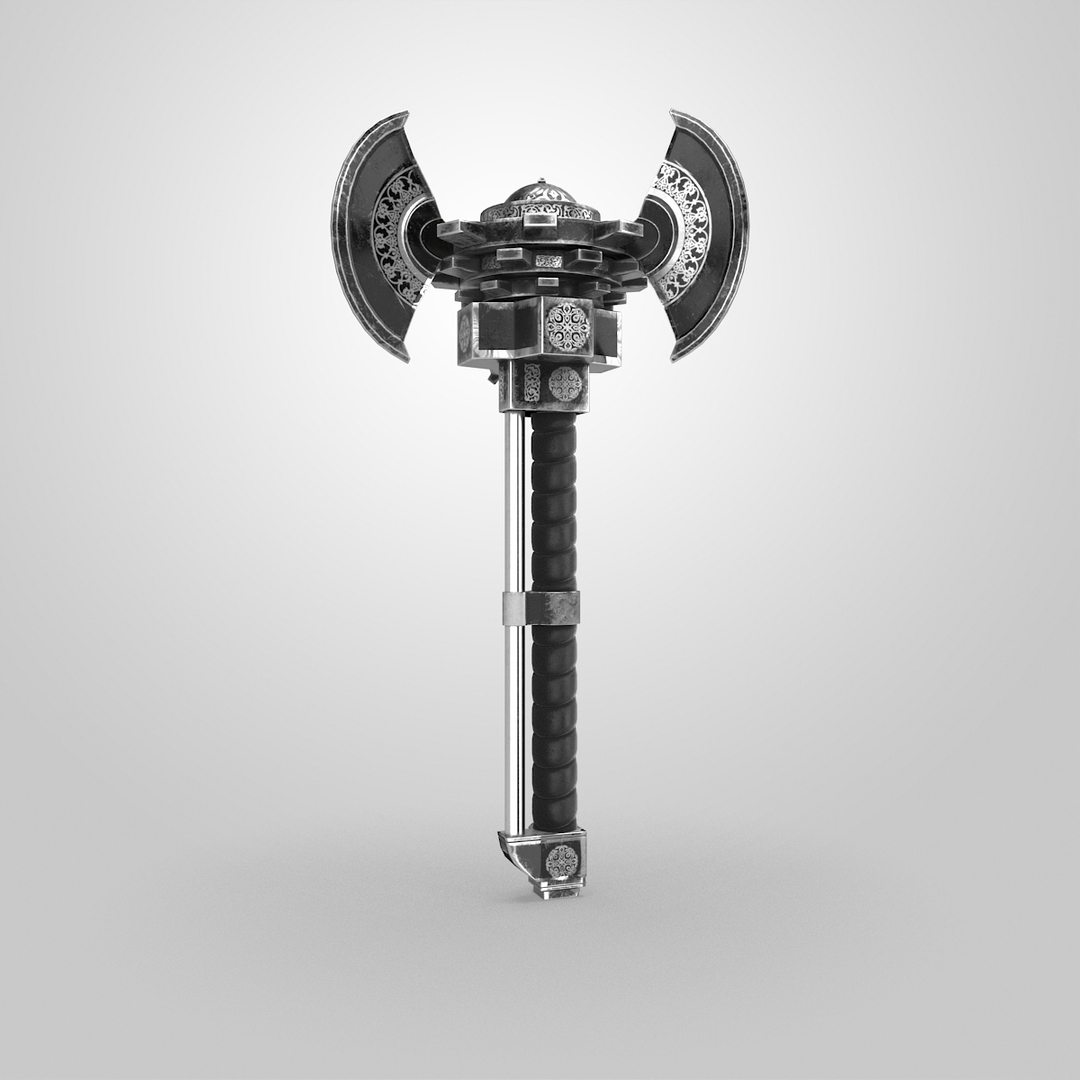 Axe steel scratched 3D model - TurboSquid 1154546