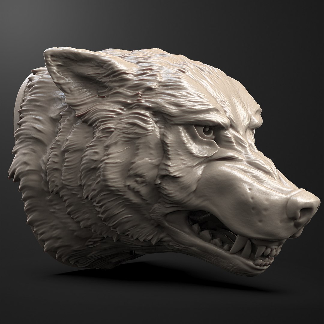 Wolf Head 3D Model - TurboSquid 1216626