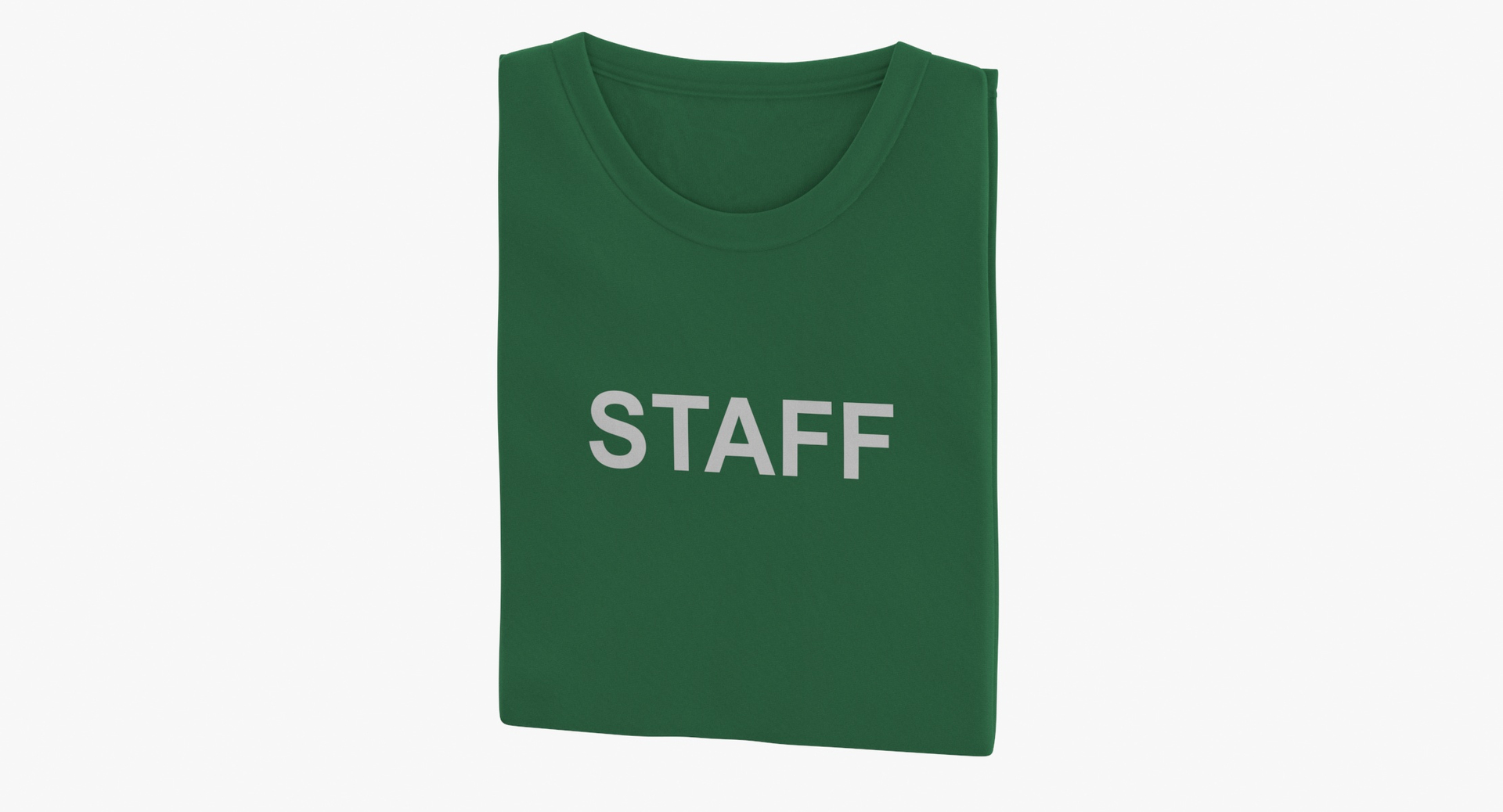 Female Crew Neck Folded Green Staff 01 3D - TurboSquid 1762585