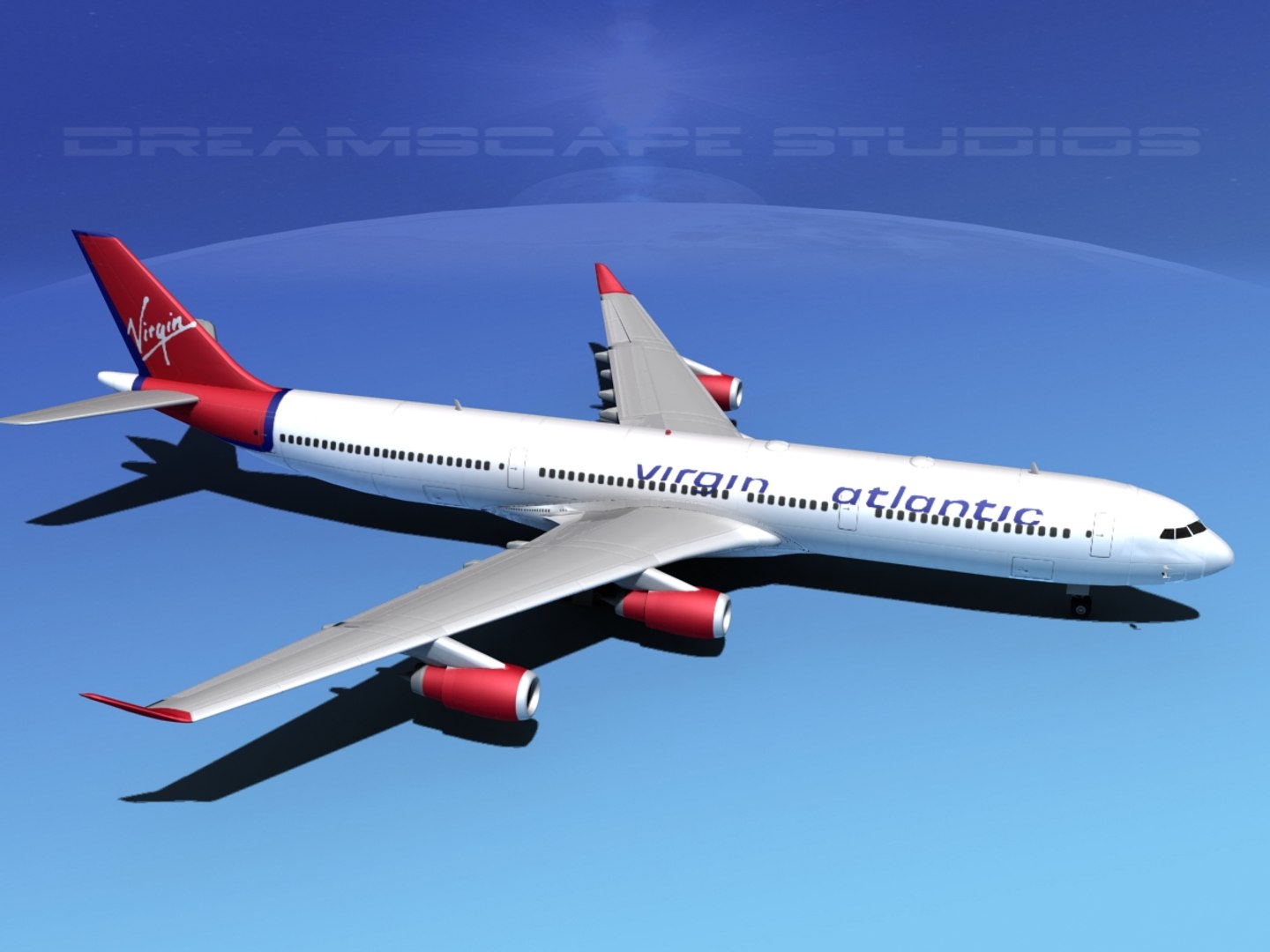 Airline A340-600 Airbus A340 3ds