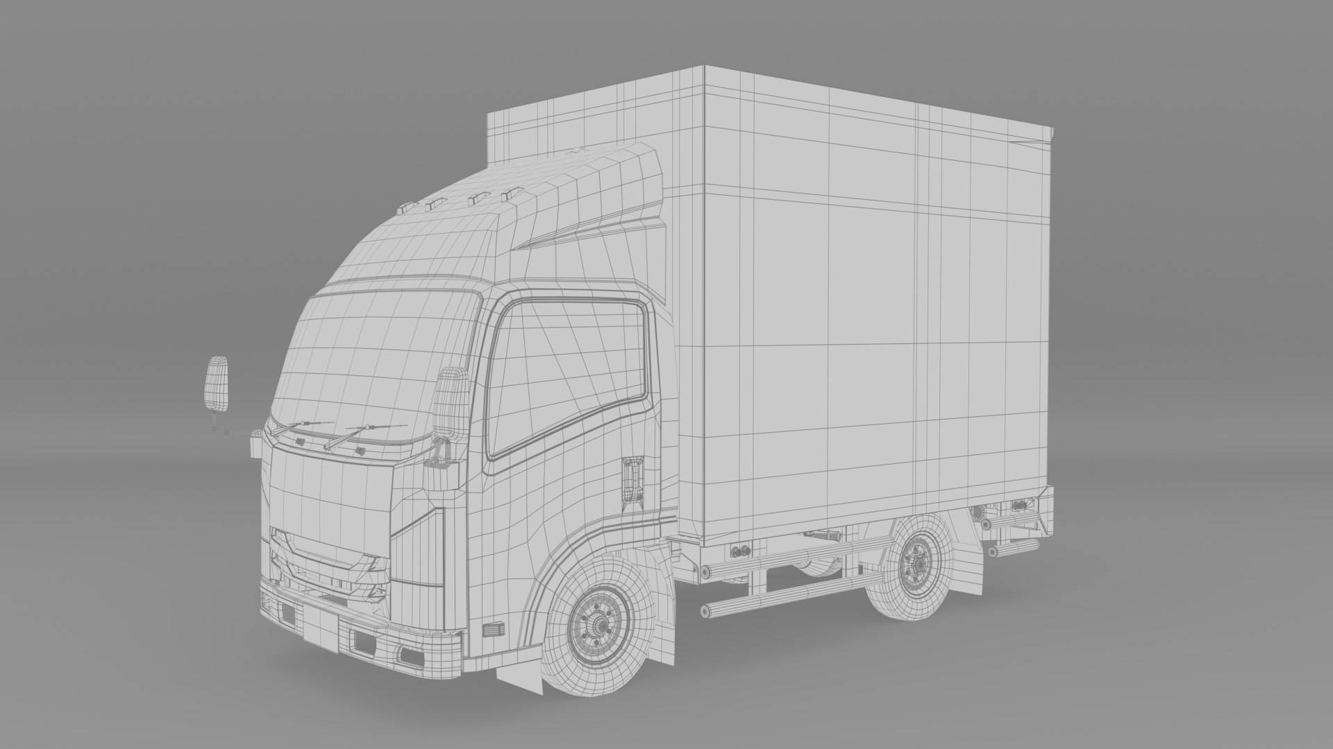 3D ISUZU NLR130 Box V2 Model - TurboSquid 2084959
