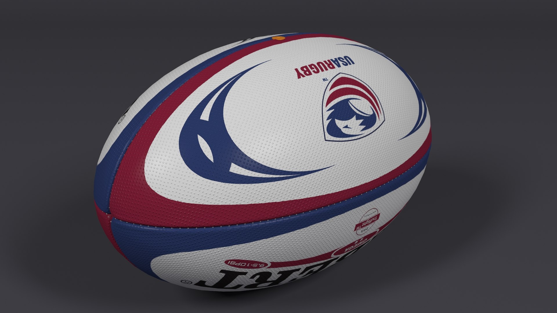 3d model rugby ball