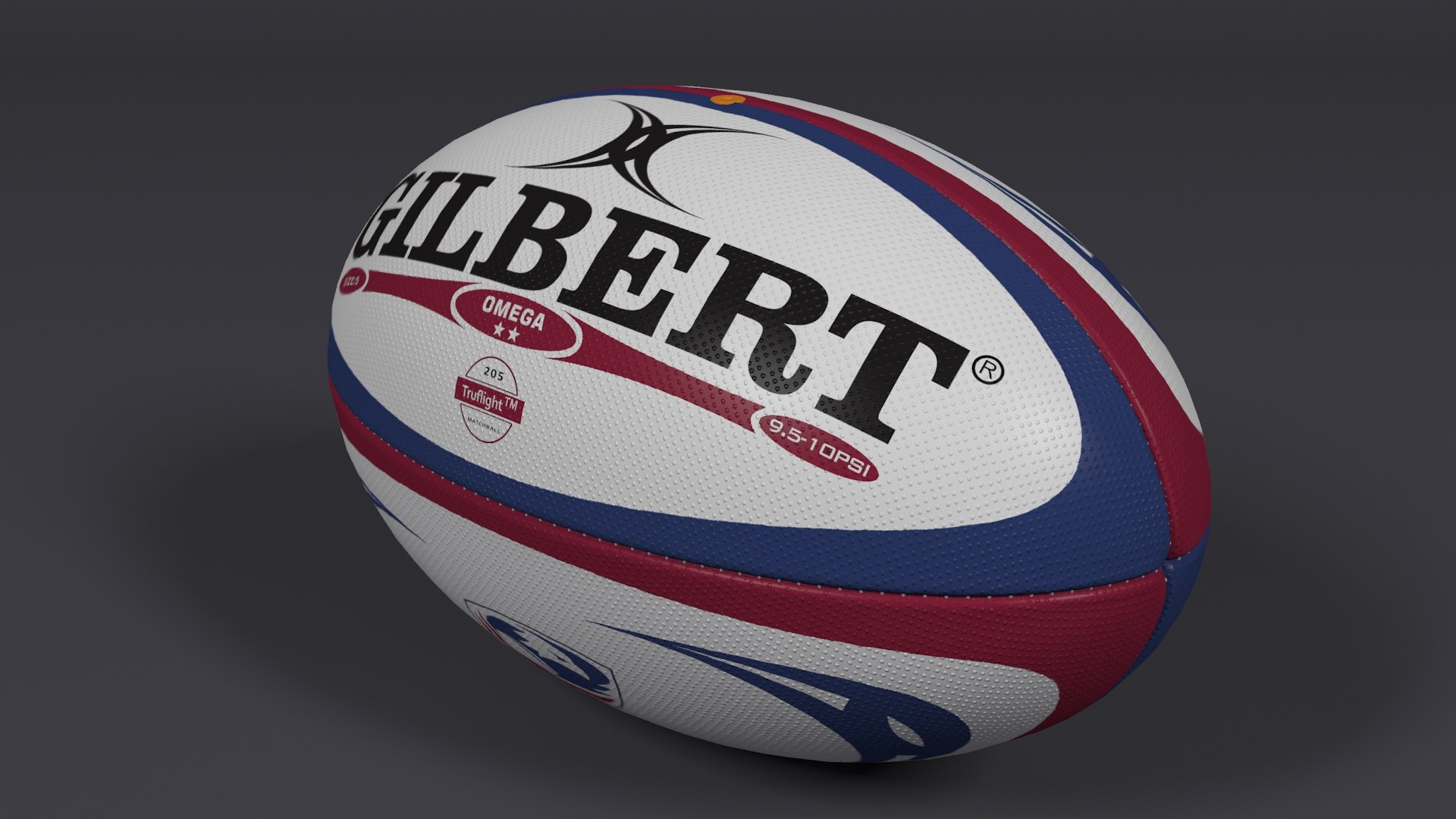3d model rugby ball