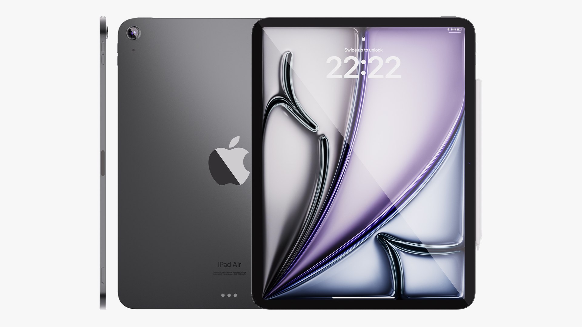 IPad Air 13 Inch Space Gray M2 2024 Model - TurboSquid 2241050