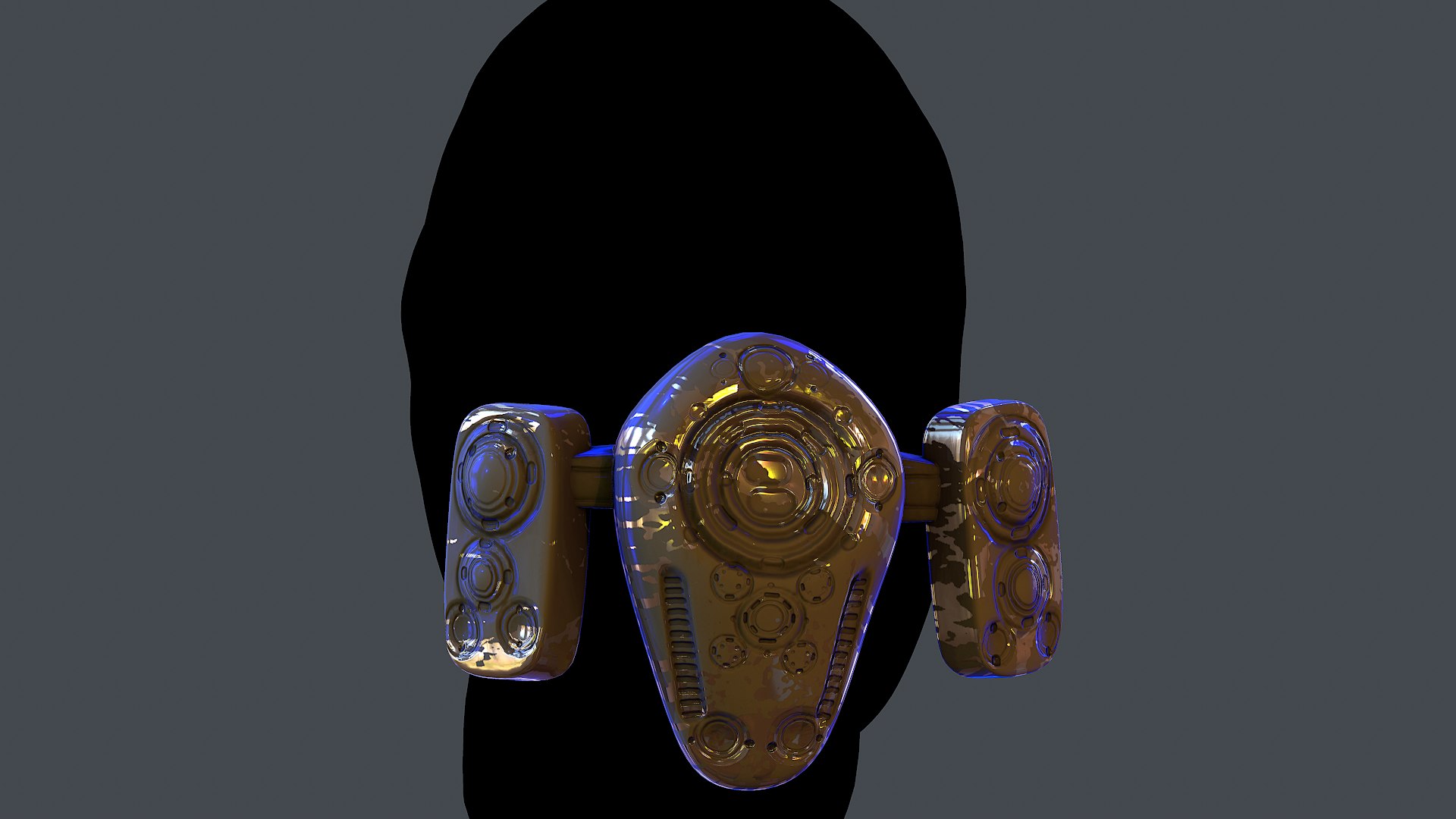 3D model 3D 3D Gas mask respirator scifi futuristic model - TurboSquid ...