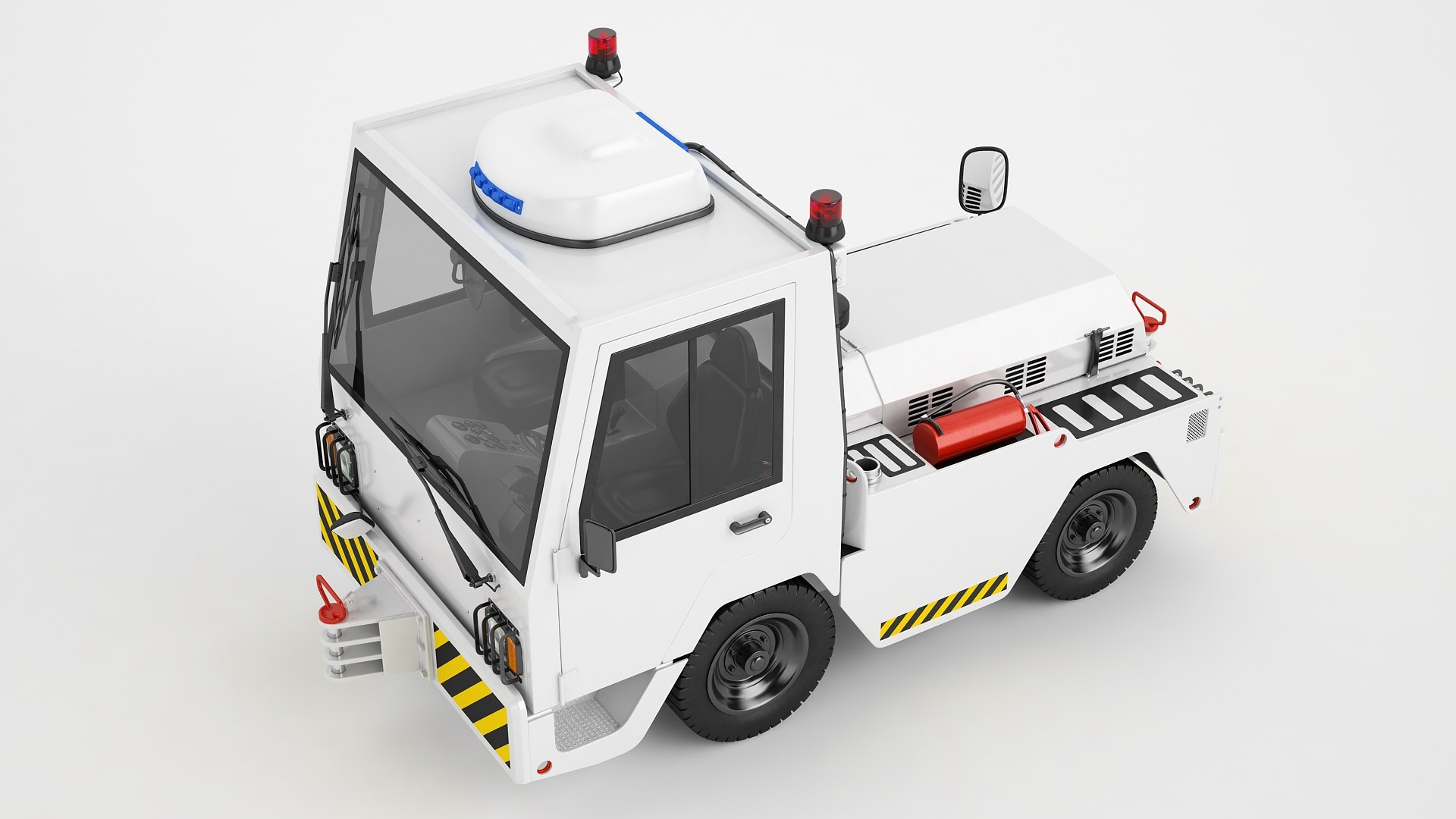 Aircraft Tow Tractor 3D Model - TurboSquid 1630634