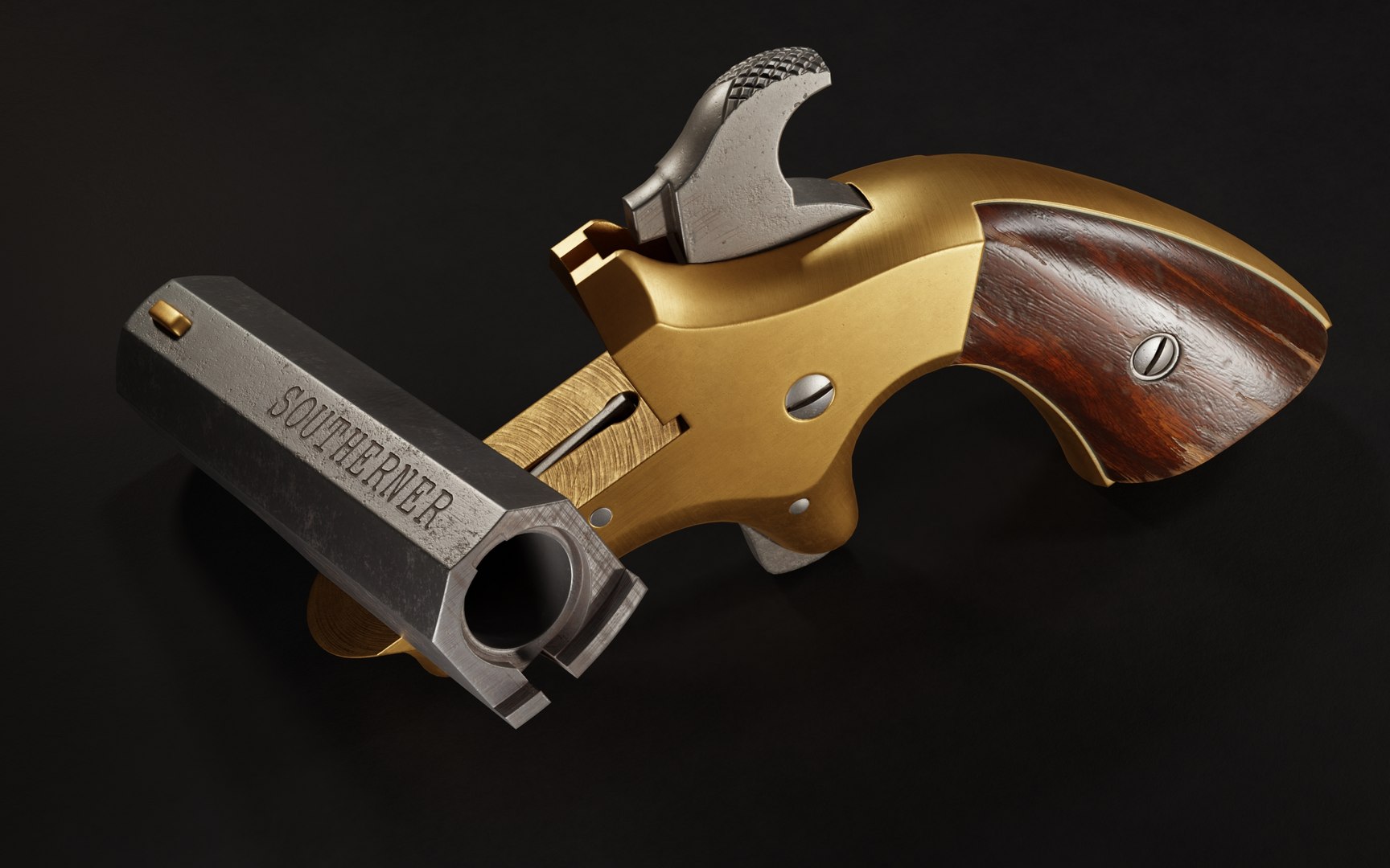 Southerner Derringer 3D - TurboSquid 2487740
