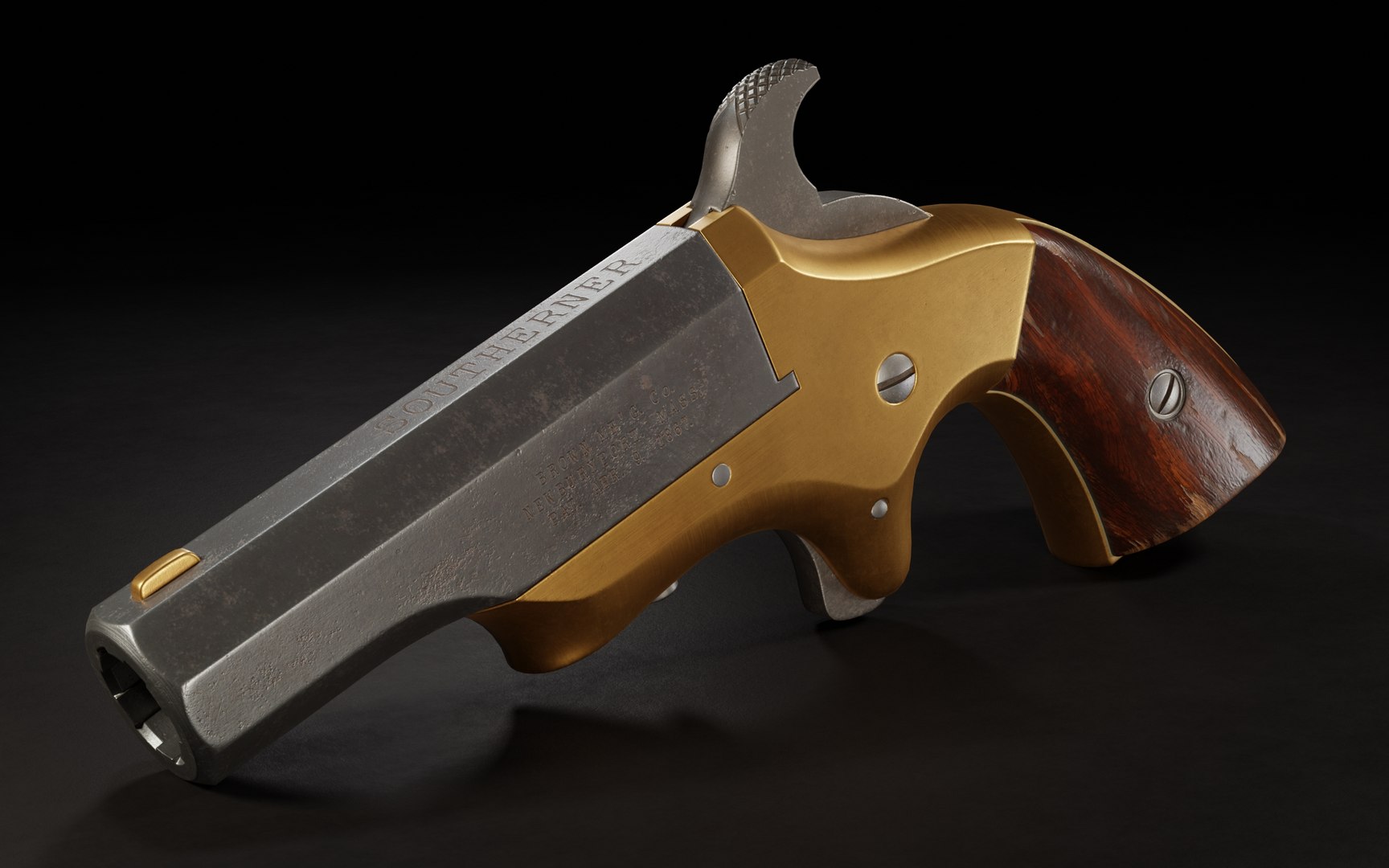 Southerner Derringer 3D - TurboSquid 2487740