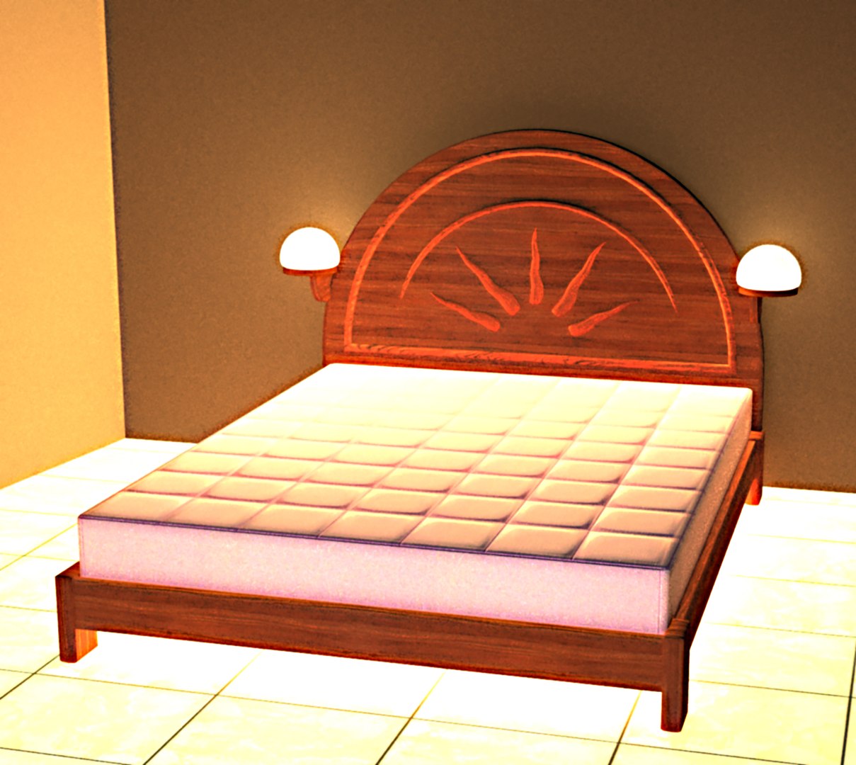 3D Sun Bed model - TurboSquid 2158288