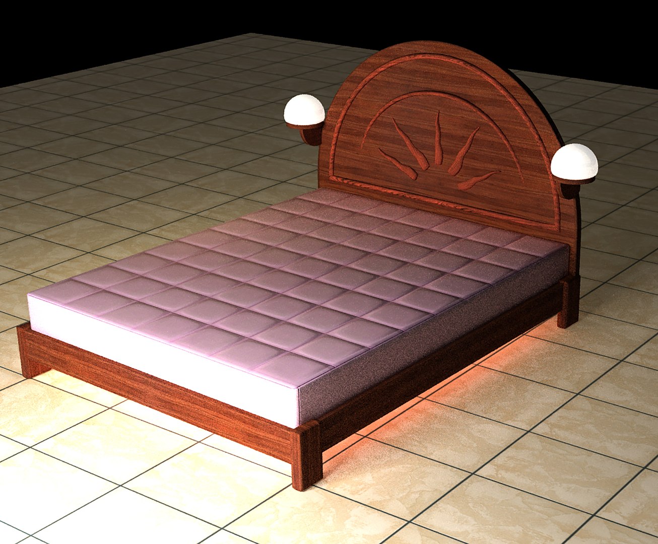 3D Sun Bed model - TurboSquid 2158288