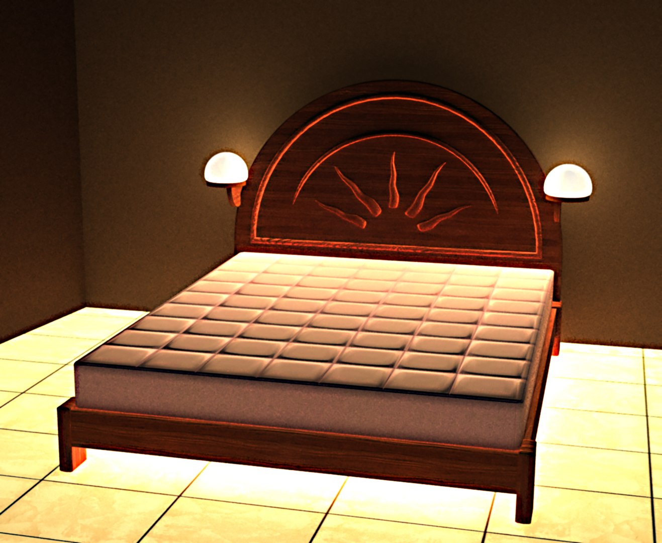 3D Sun Bed model - TurboSquid 2158288