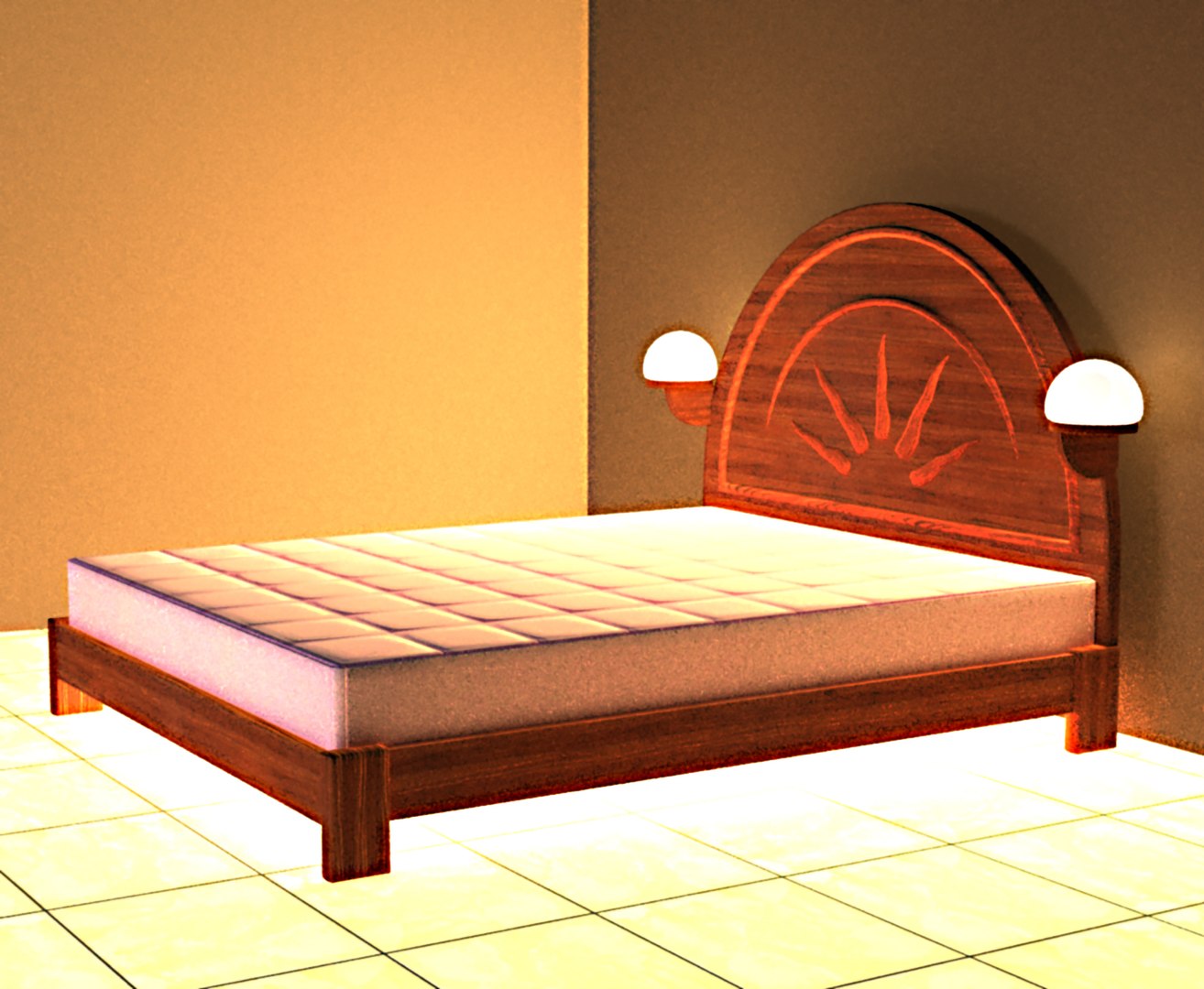 3D Sun Bed model - TurboSquid 2158288