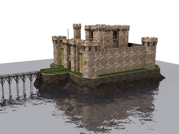 3d medieval castle model