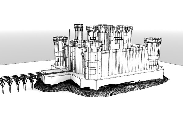 3d medieval castle model