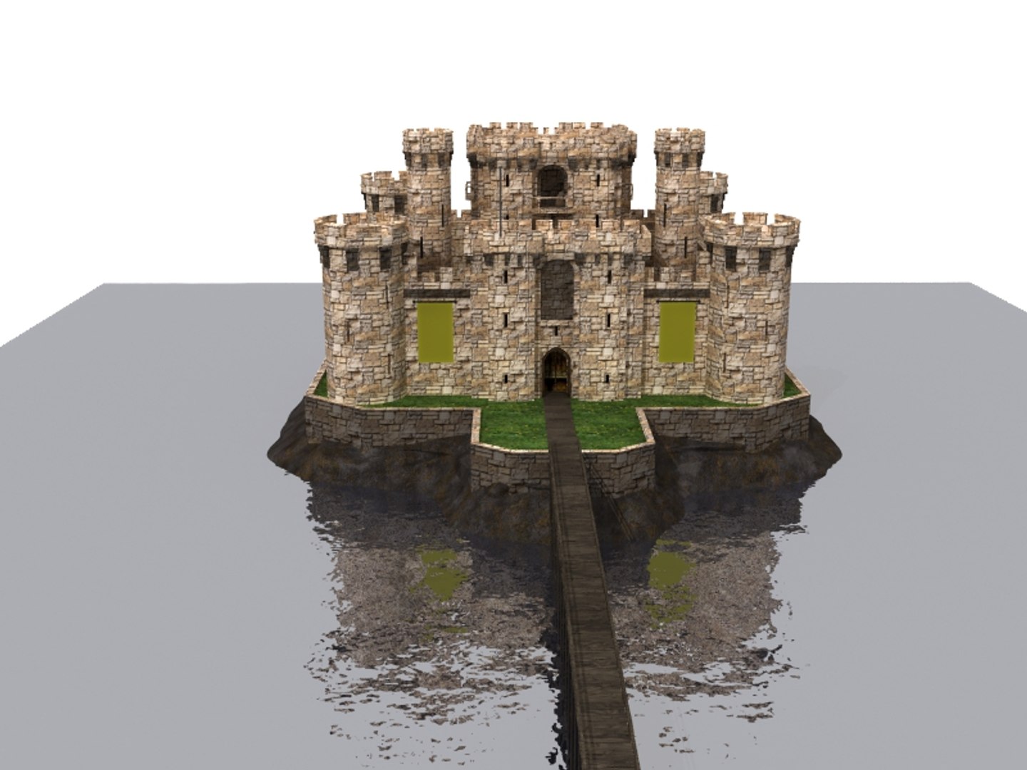 3d medieval castle model