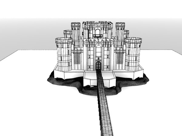 3d medieval castle model