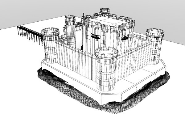 3d medieval castle model