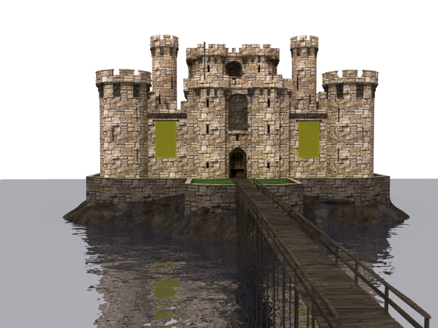 3d medieval castle model