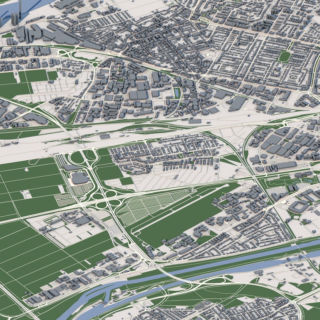3D Mannheim City Germany - TurboSquid 2397611