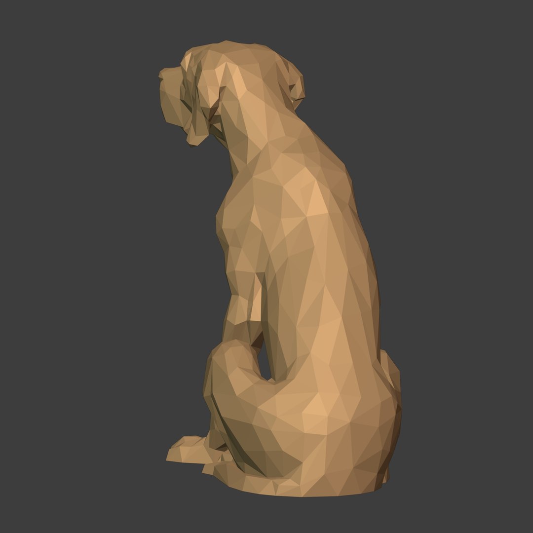 3D Dog Statue - TurboSquid 2254070