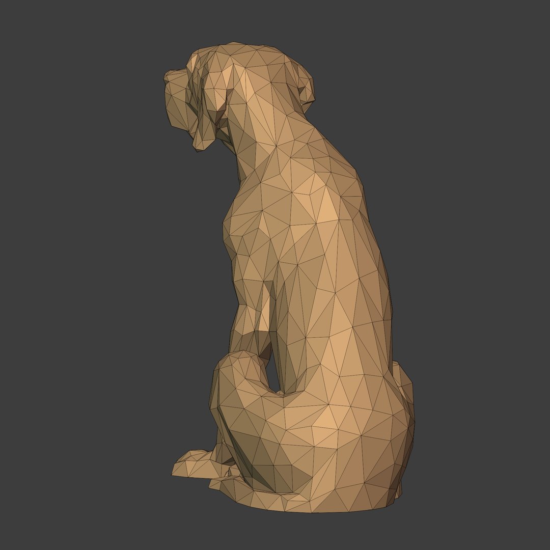 3D Dog Statue - TurboSquid 2254070