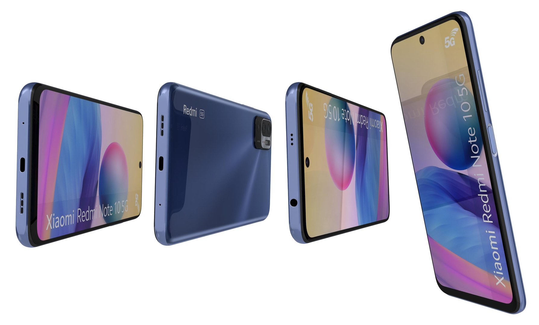 Xiaomi Redmi Note 10 5G Nighttime Blue 3D model - TurboSquid 1808124