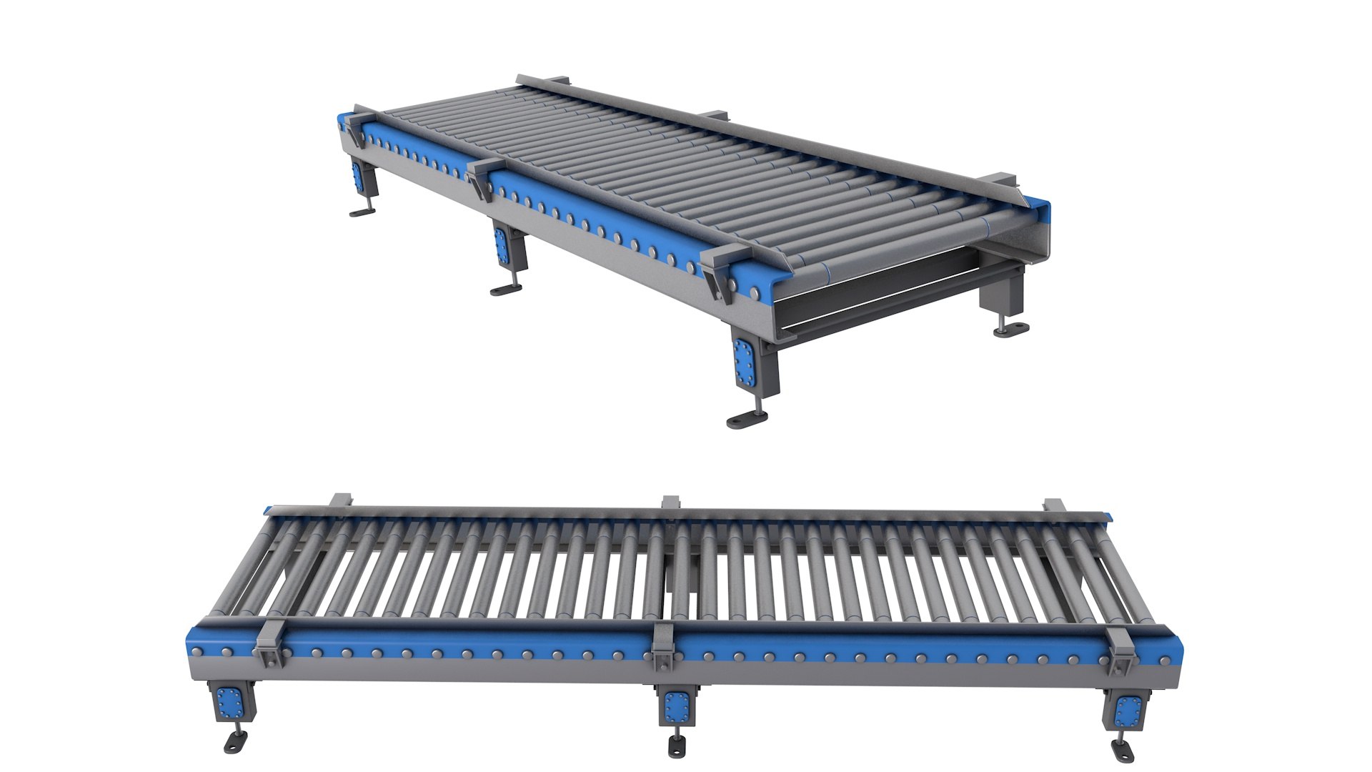3D Driven Roller Conveyor Model - TurboSquid 2478304