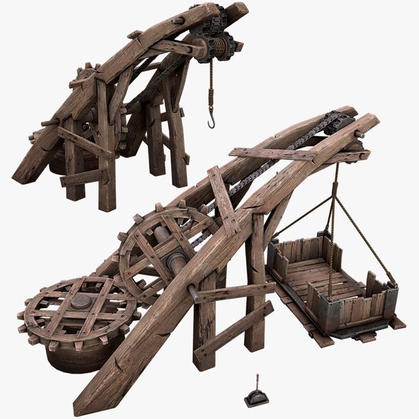 3D модель Steampunk Crane Lift - TurboSquid 2089597