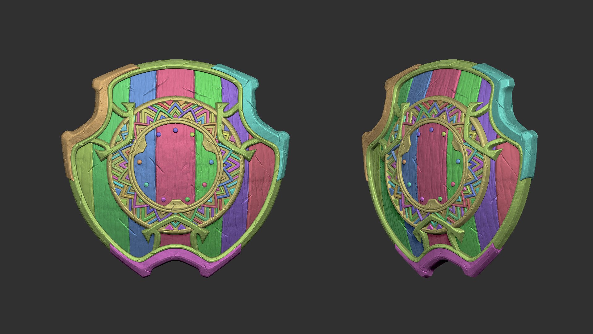 3D - shield model - TurboSquid 1635474
