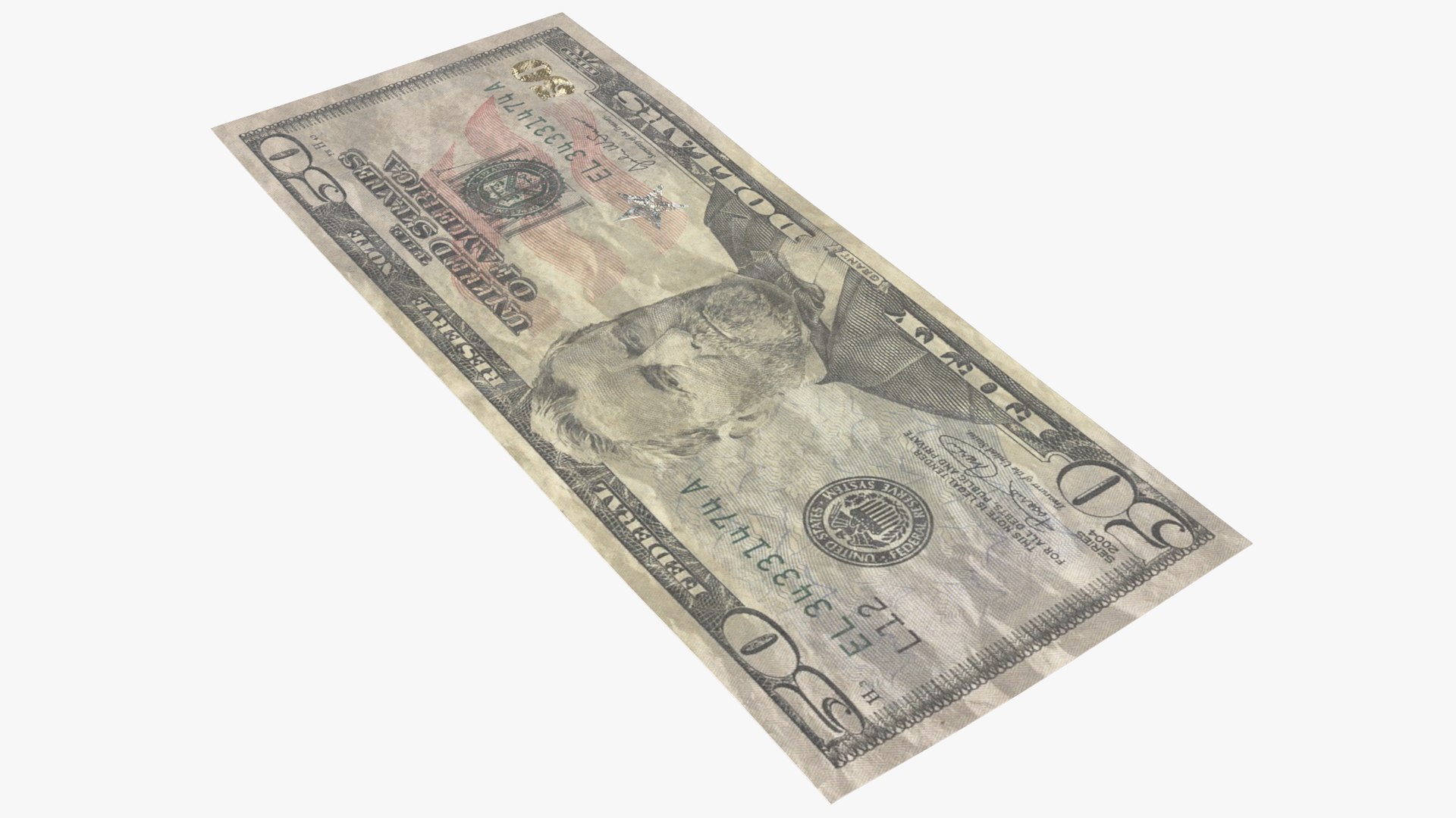 Fifty Dollar Bill 3D Model - TurboSquid 1594952
