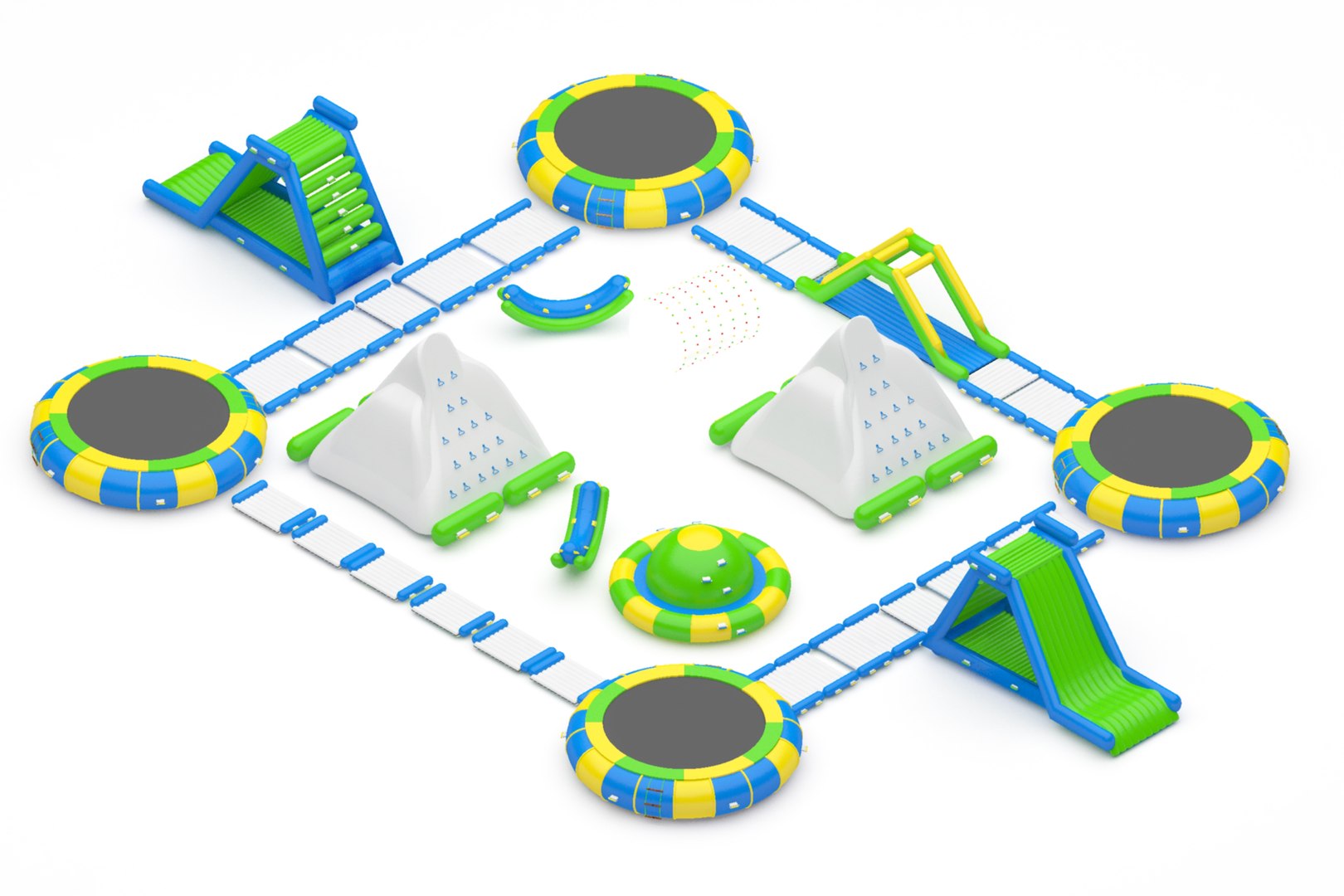Aqua Inflatable Trampoline 3D - TurboSquid 1725908