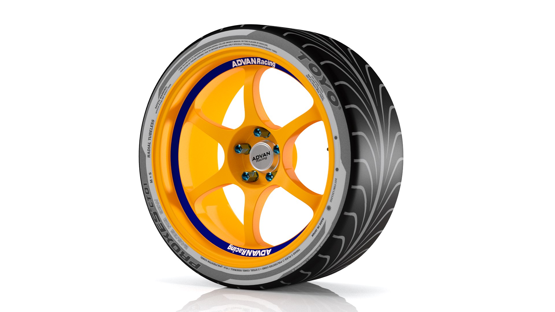 Advan Racing RG Alloy Wheels Model - TurboSquid 1729188