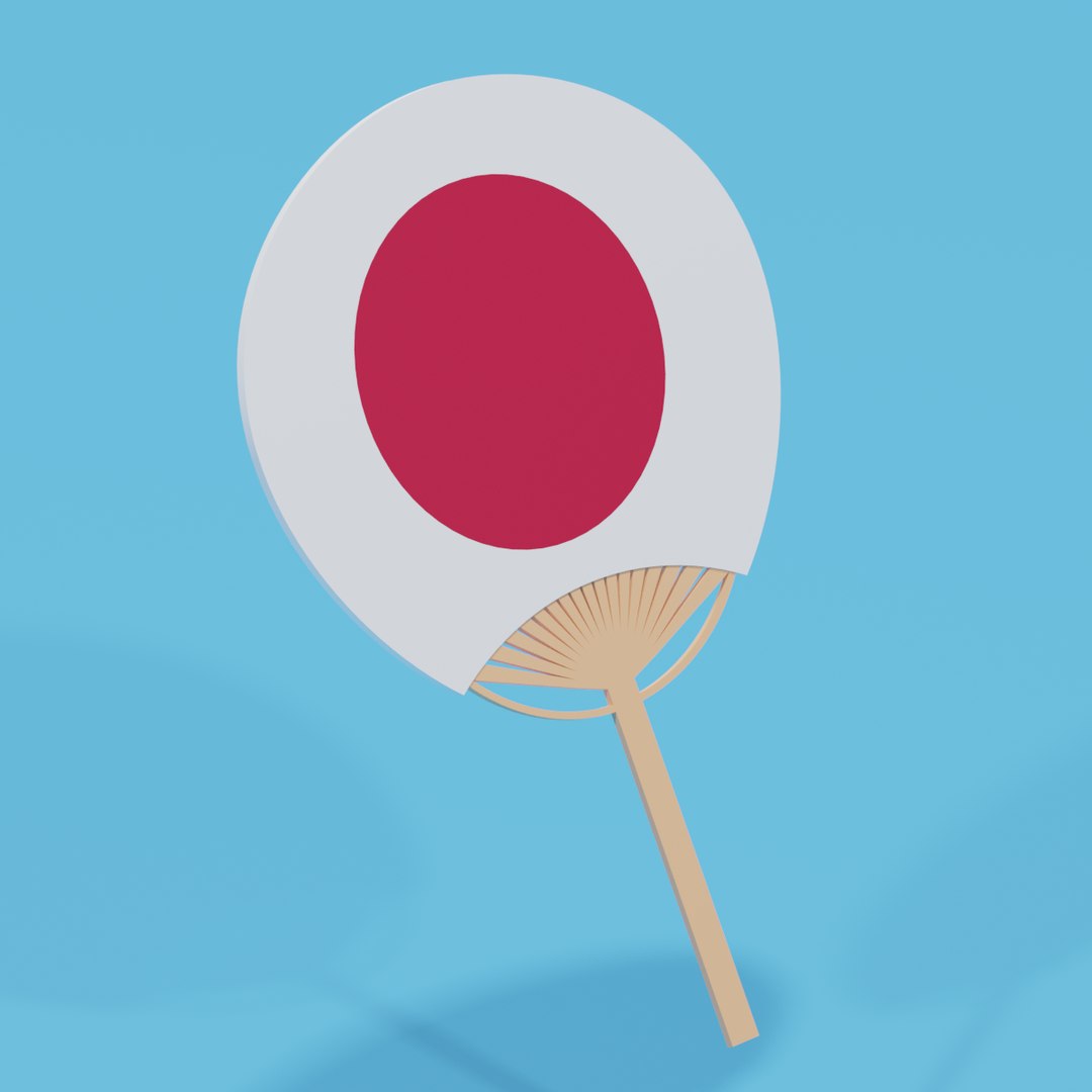 Japanese Hand Fan Model - TurboSquid 2069451