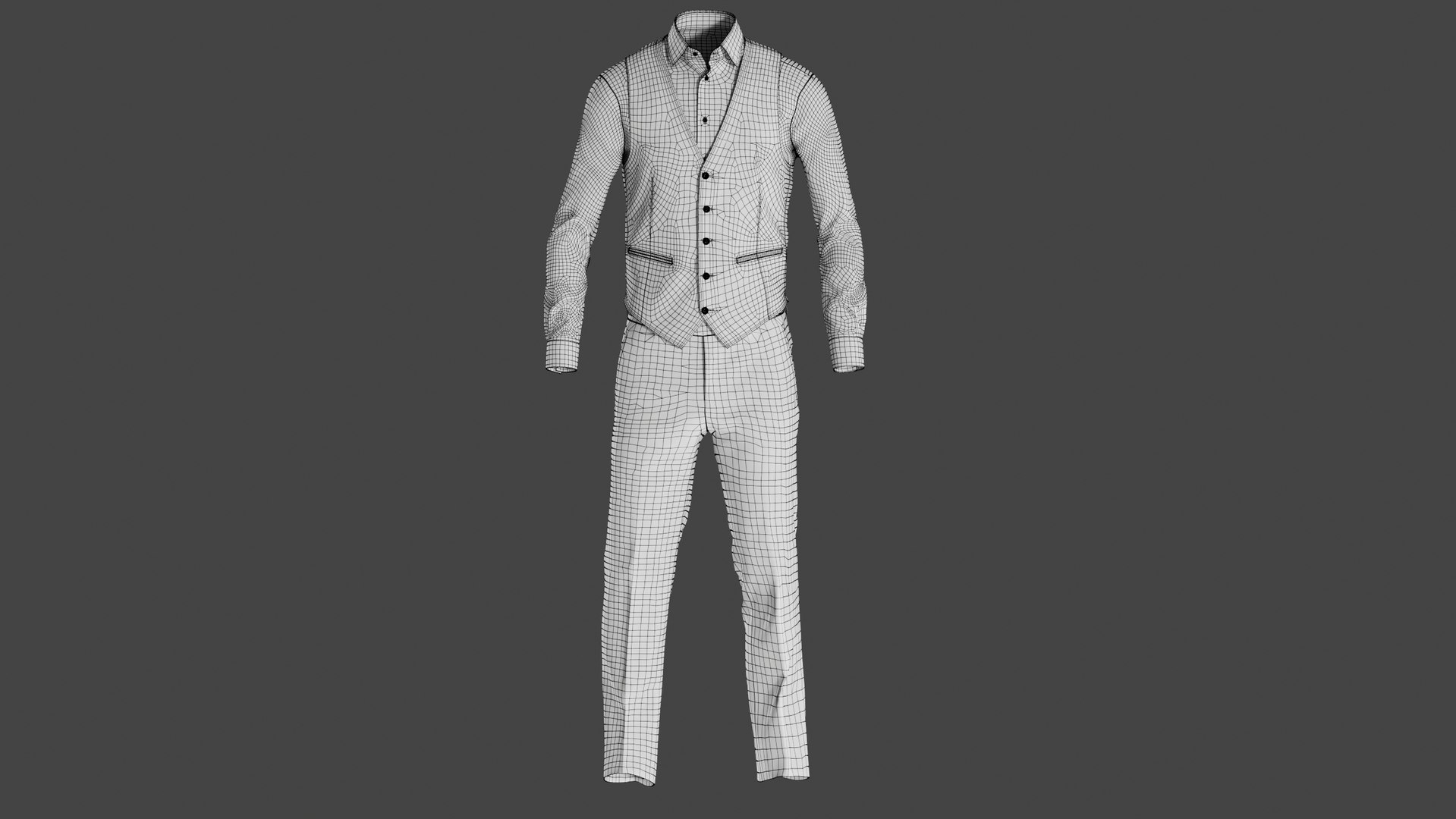 3D mesh men s pants - TurboSquid 1674285