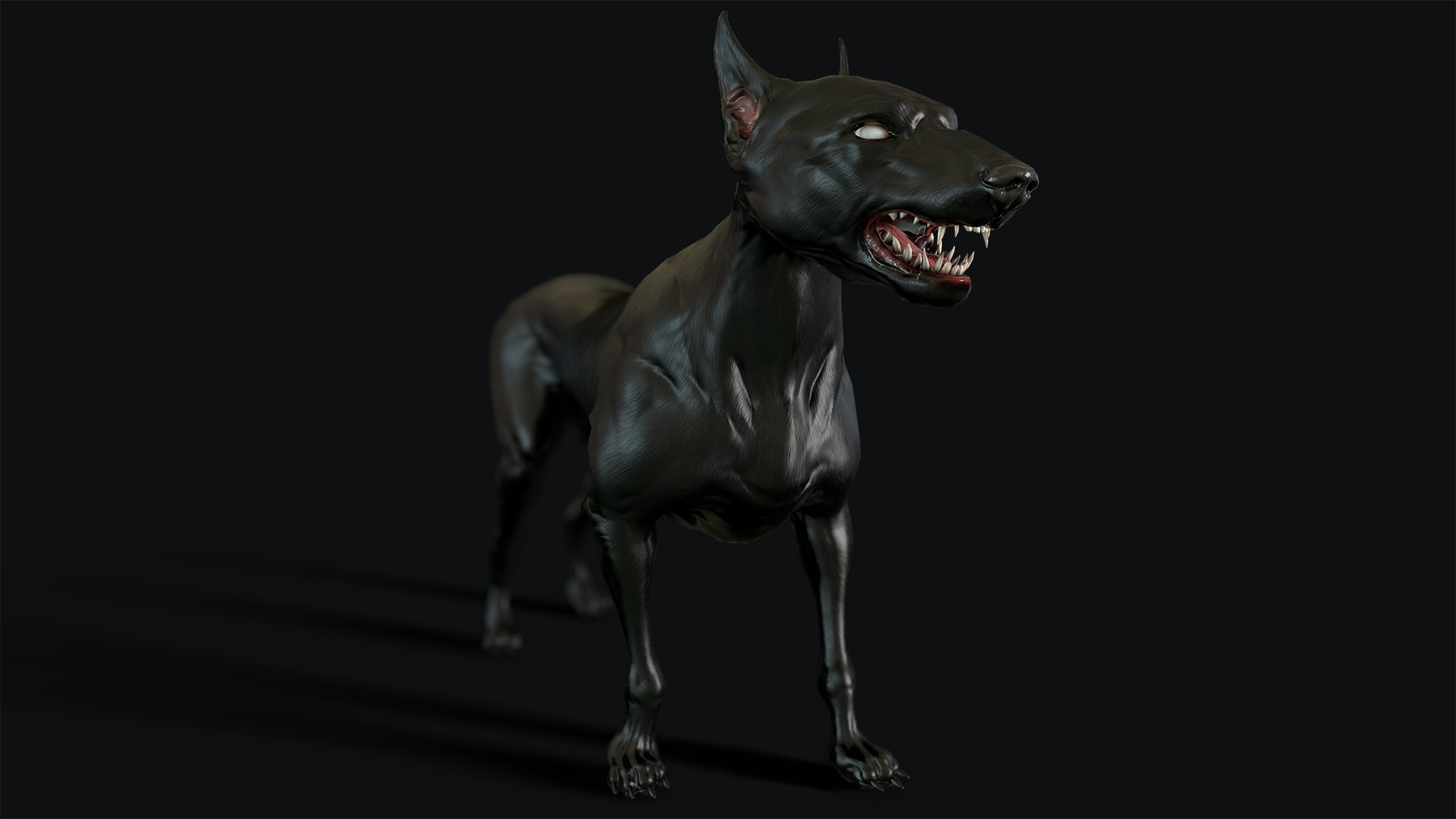 Combat Dog Character Model - TurboSquid 1423301