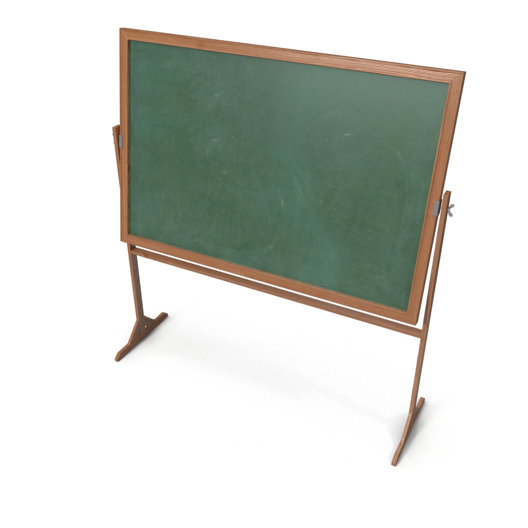 3d chalkboard board model