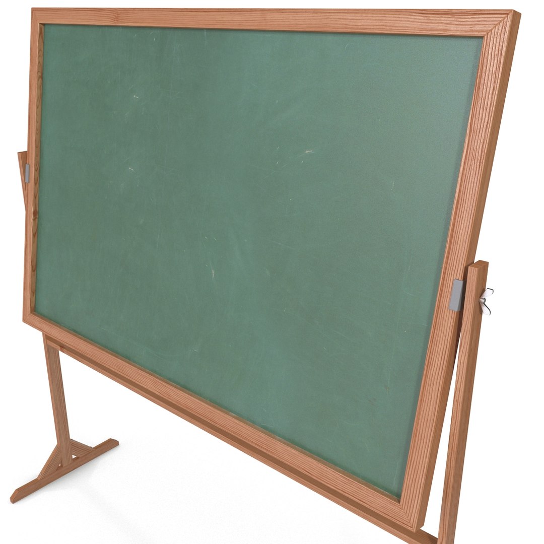 3d chalkboard board model